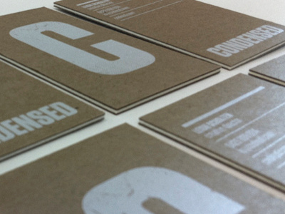 Condensed Business cards by Jayden Zernich on Dribbble