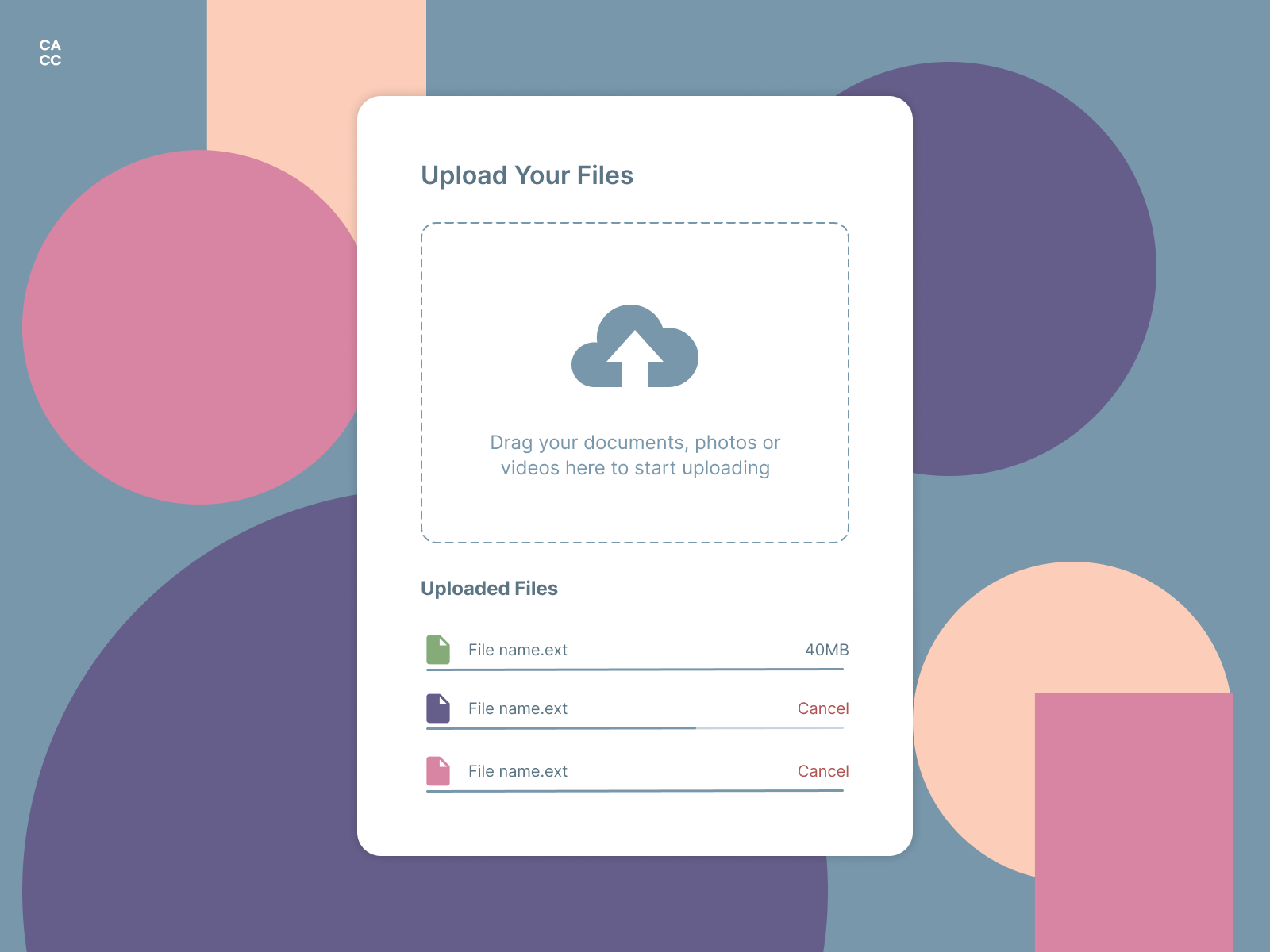 File Upload by Carlos Castellanos on Dribbble