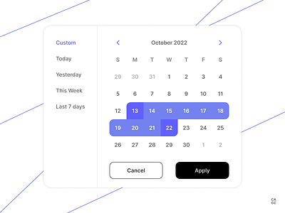 Date Picker by Carlos Castellanos on Dribbble