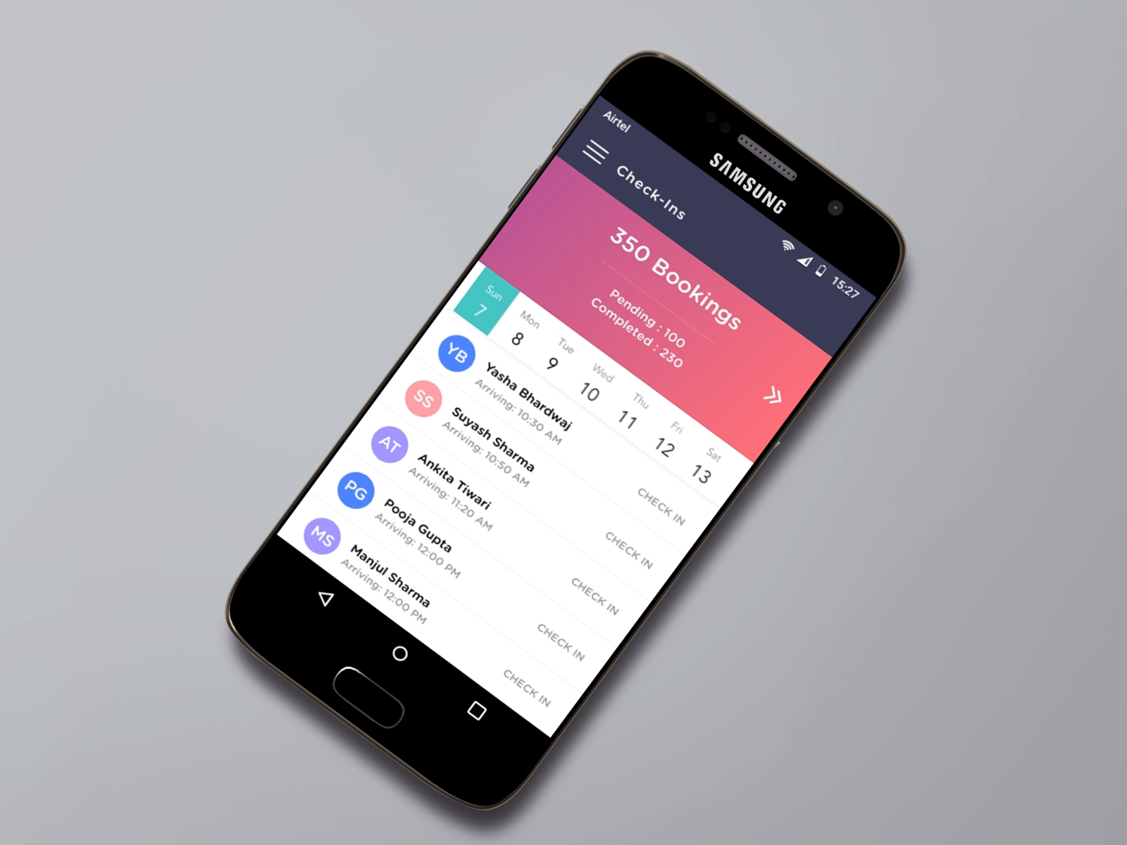 Hotel Frontdesk App by Shiven Singh on Dribbble