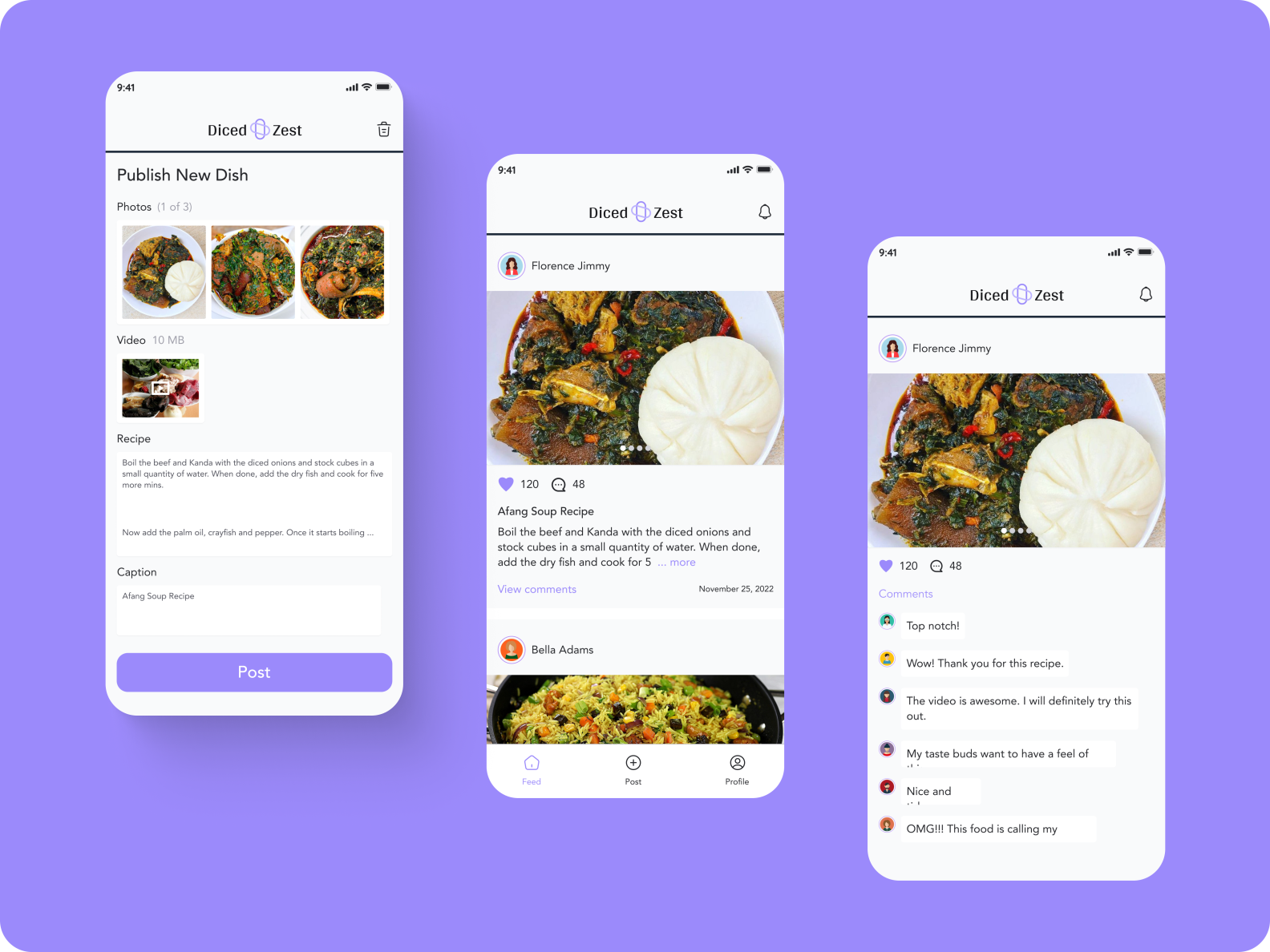 Cooking/Recipe App by Edidiong Kalu on Dribbble