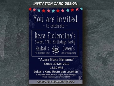 INVITATION CARD DESIGN by Boylentina on Dribbble