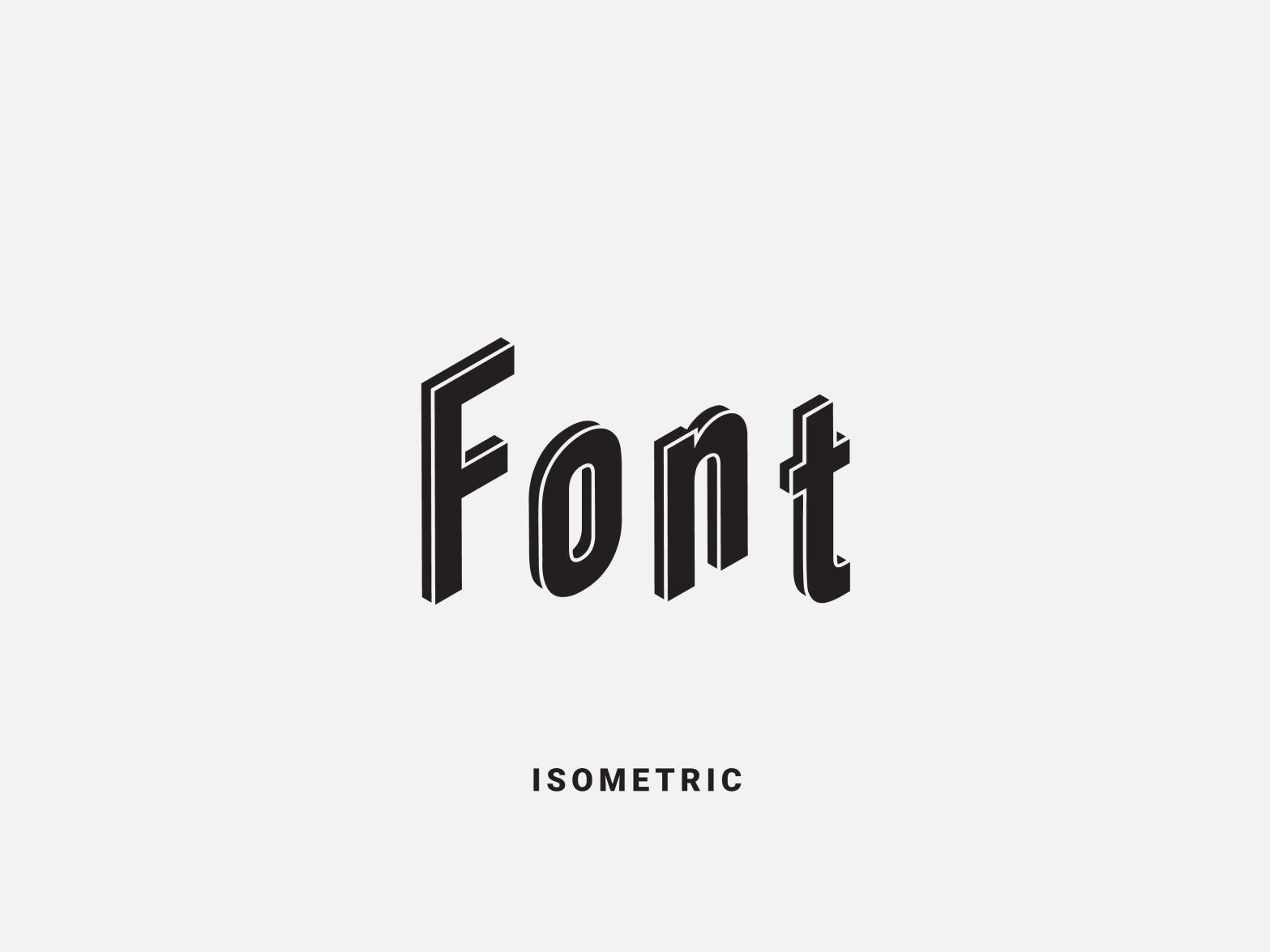 Isometric Font by Victor on Dribbble