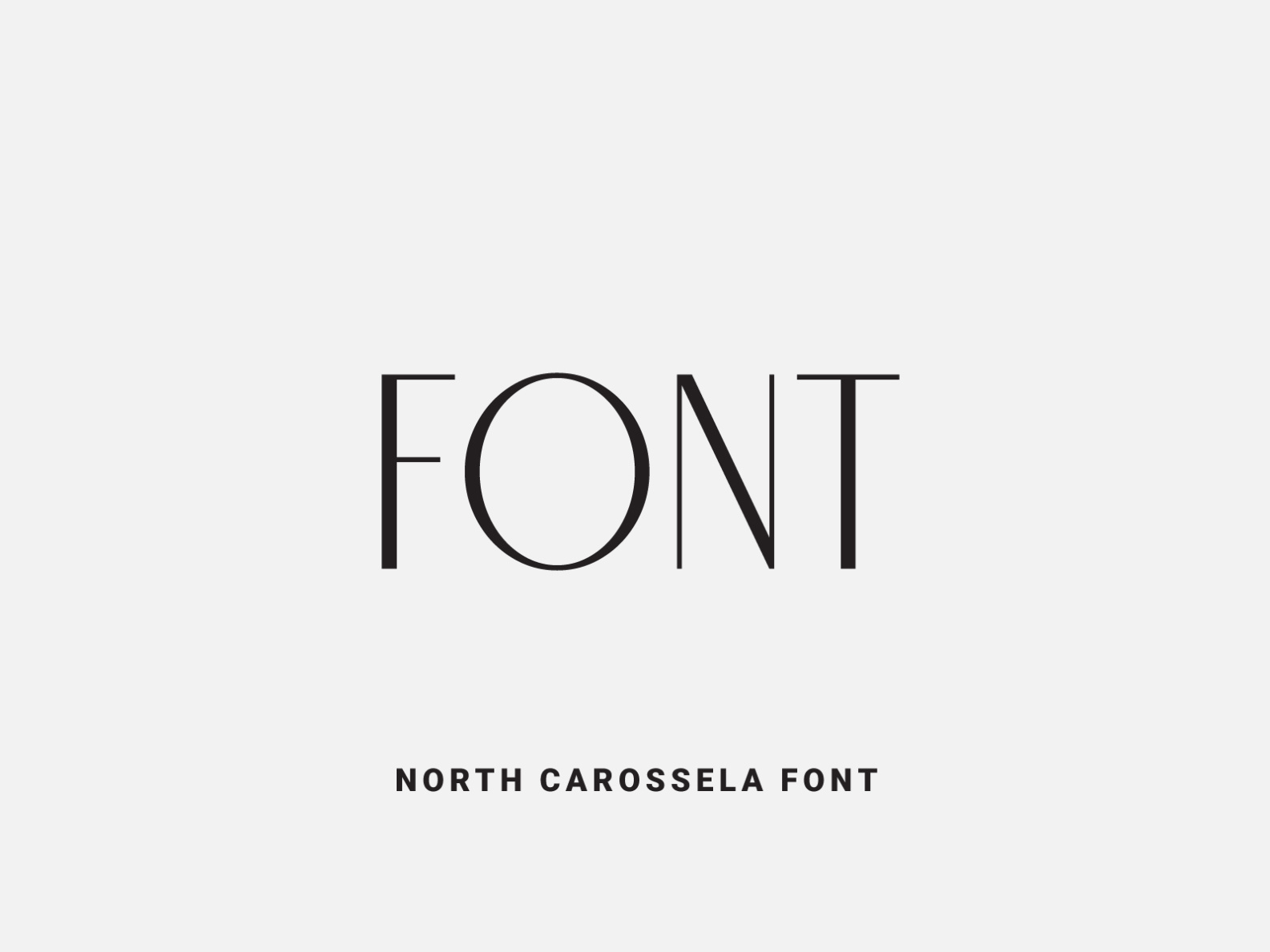 North Carossela Font by Victor on Dribbble