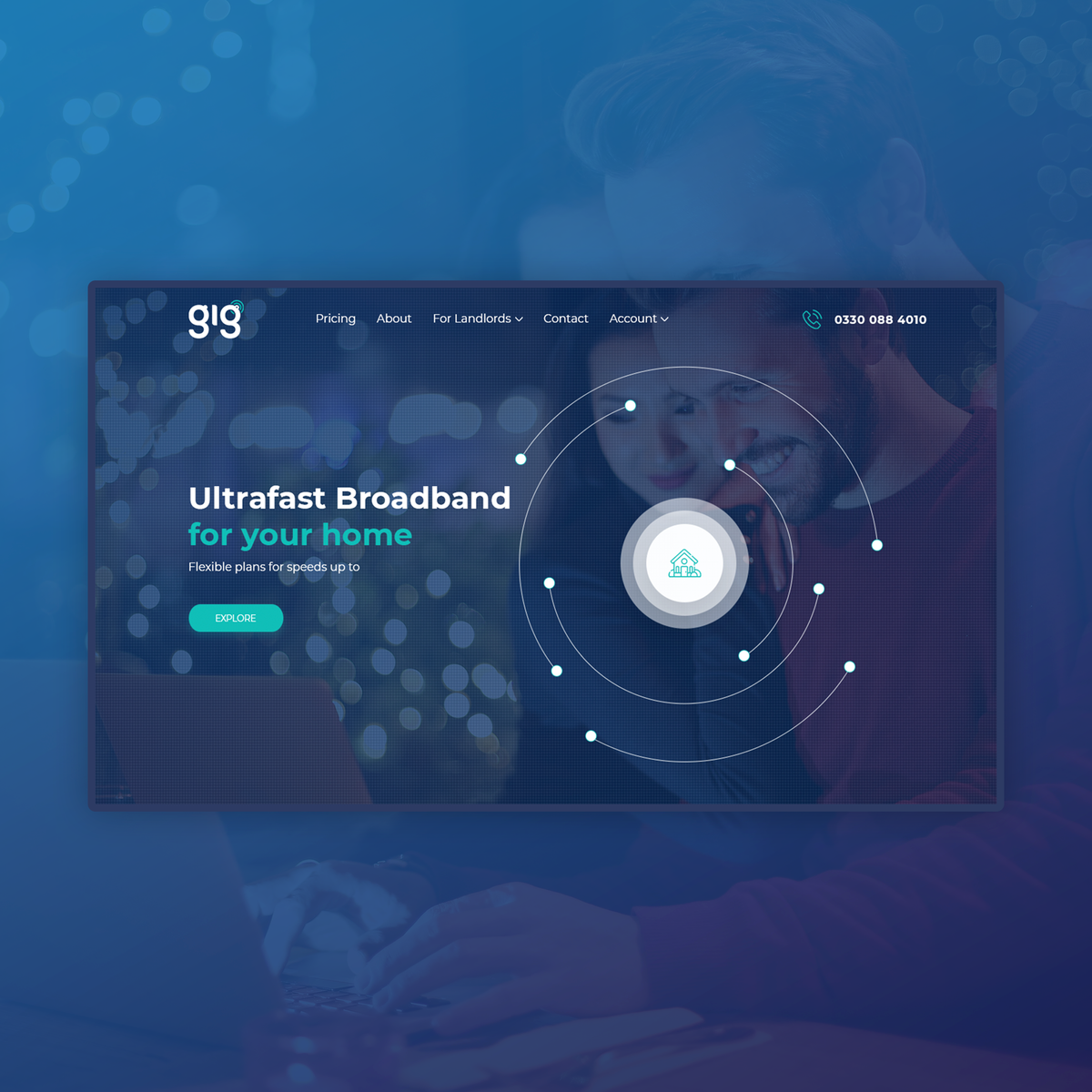 Gig Internet Provider Landing Page (WIP) by Dusan K. on Dribbble