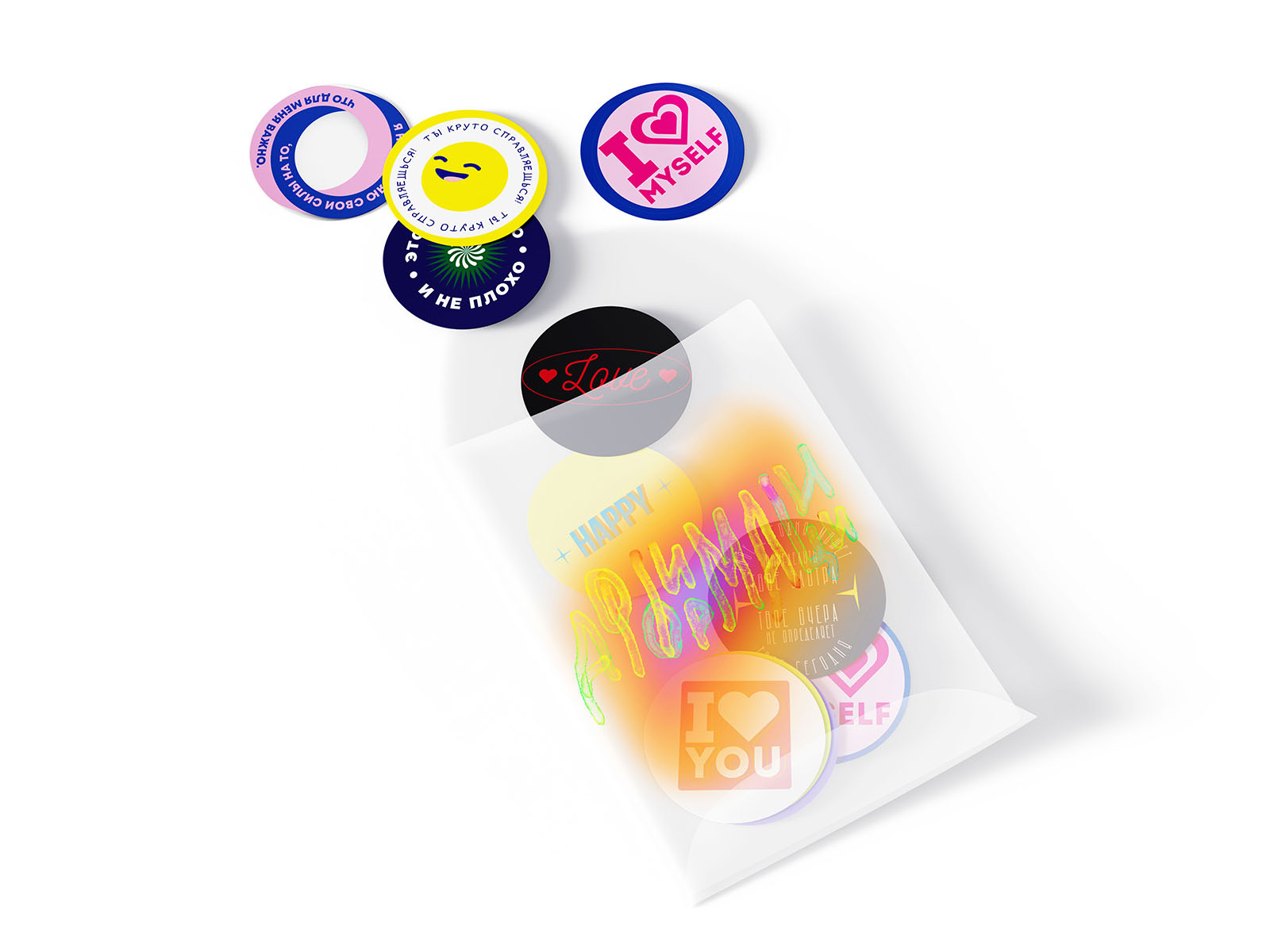 Affirmation Stickers by Anastasia on Dribbble