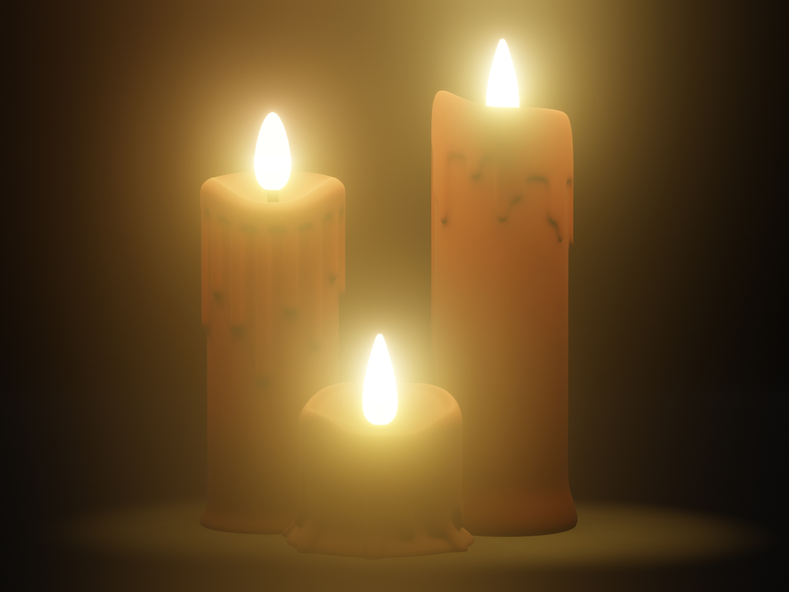 Candle | Bougie | Blender by Vnib on Dribbble