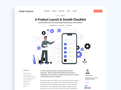 dribbble blog design by Andrej on Dribbble