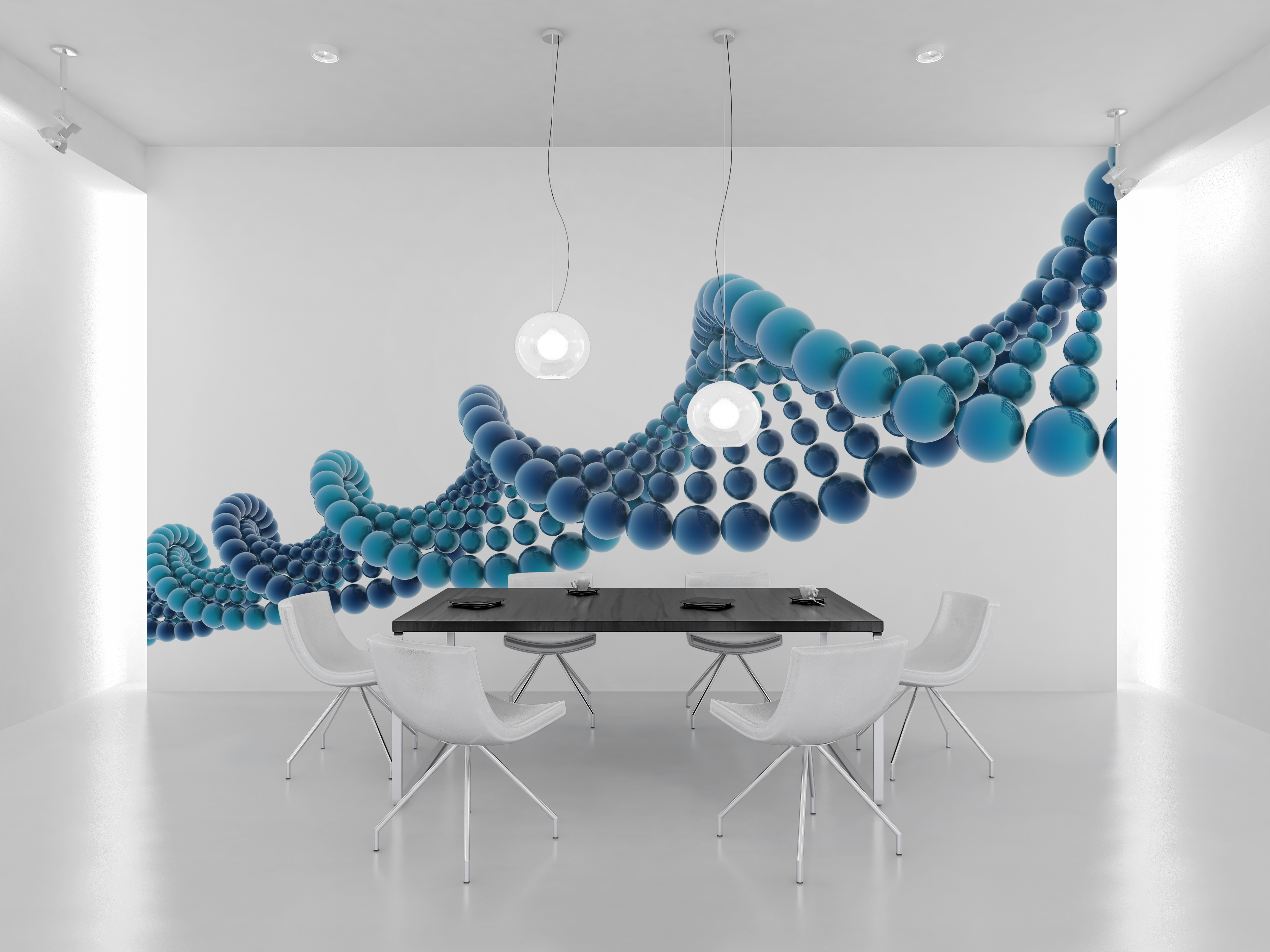 3D DNA Wall Art Design by Bridgette at Bryant Design on Dribbble