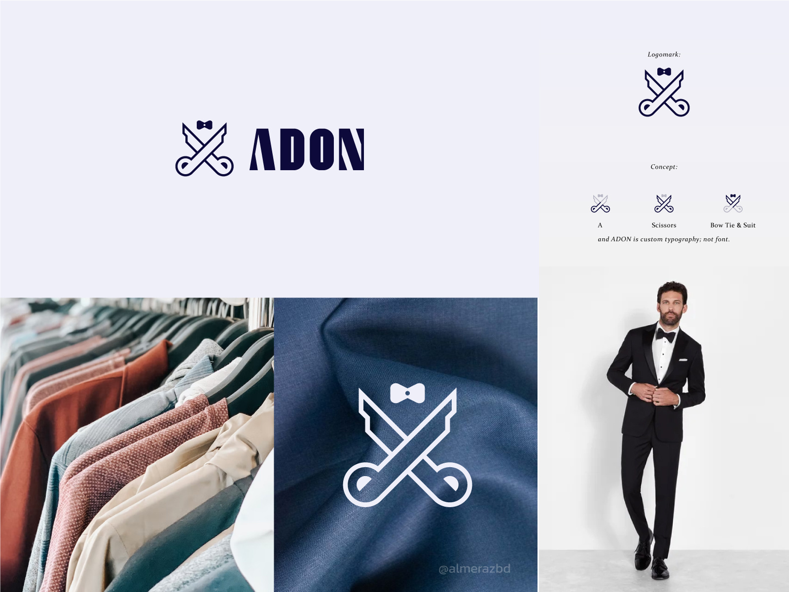 Adon Tailor & Fabric Fashion logo by Abdullah Al Meraz on Dribbble