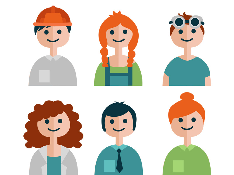 Students of a technical university by Olga Davydova on Dribbble