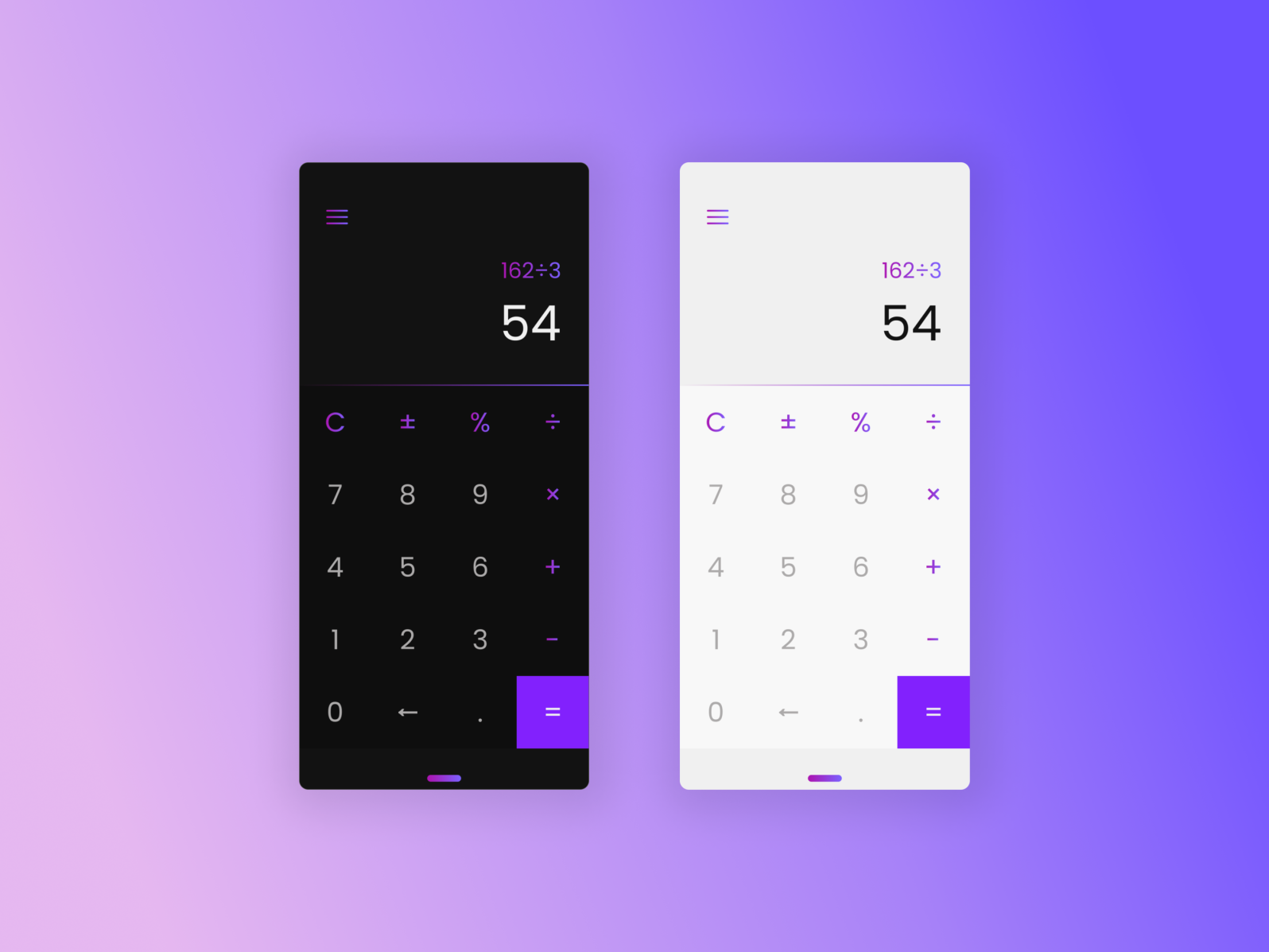 Daily UI Challenge #004 - Calculator by Tracy Huynh on Dribbble