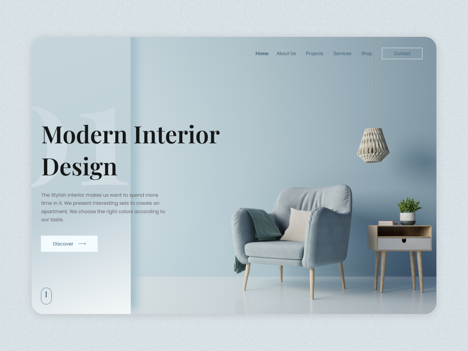Interior Design Header by Elina on Dribbble