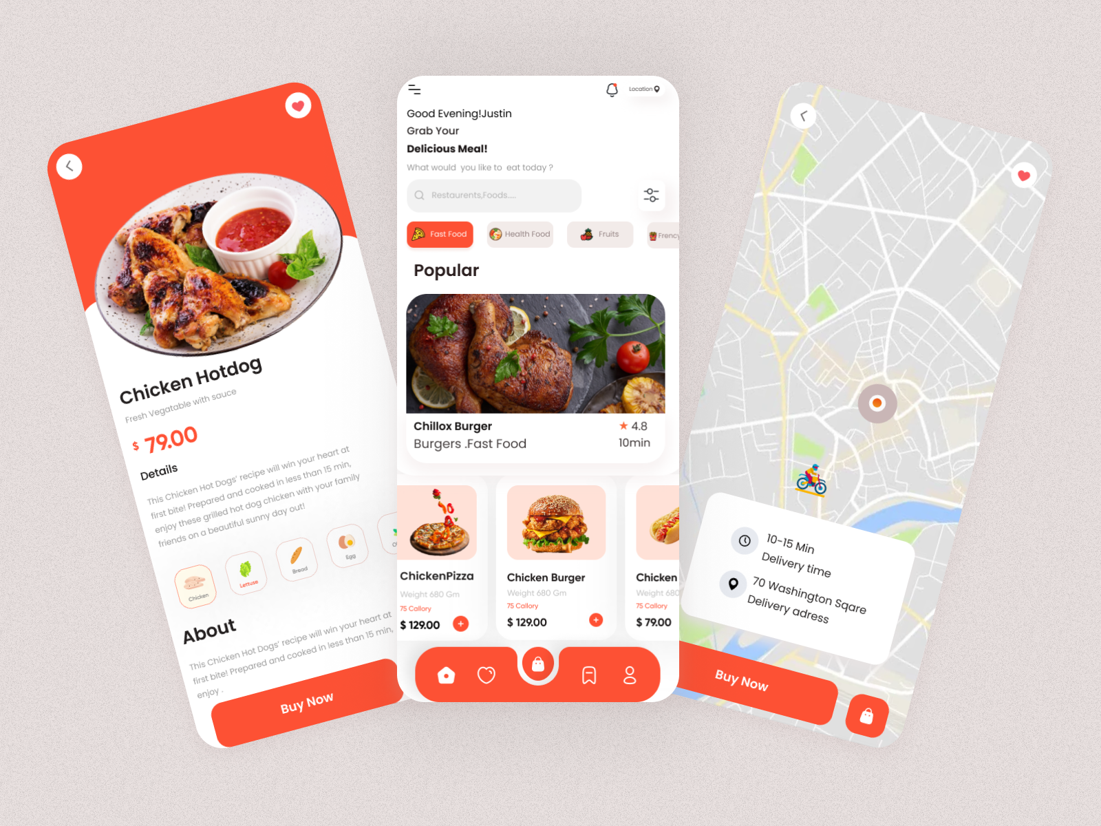 Food App Mobile Design by Elina on Dribbble