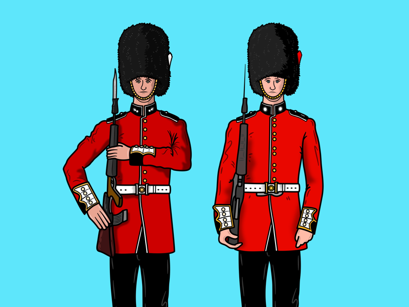 Grenadier and Coldstream Guards by Ollie Brown on Dribbble