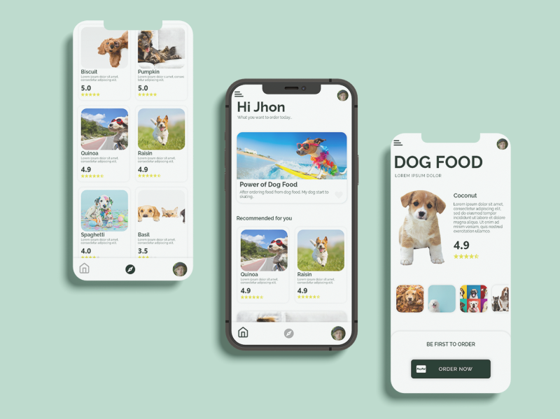 Dog Food Ordering App Concept Design by Yousuf Khan on Dribbble