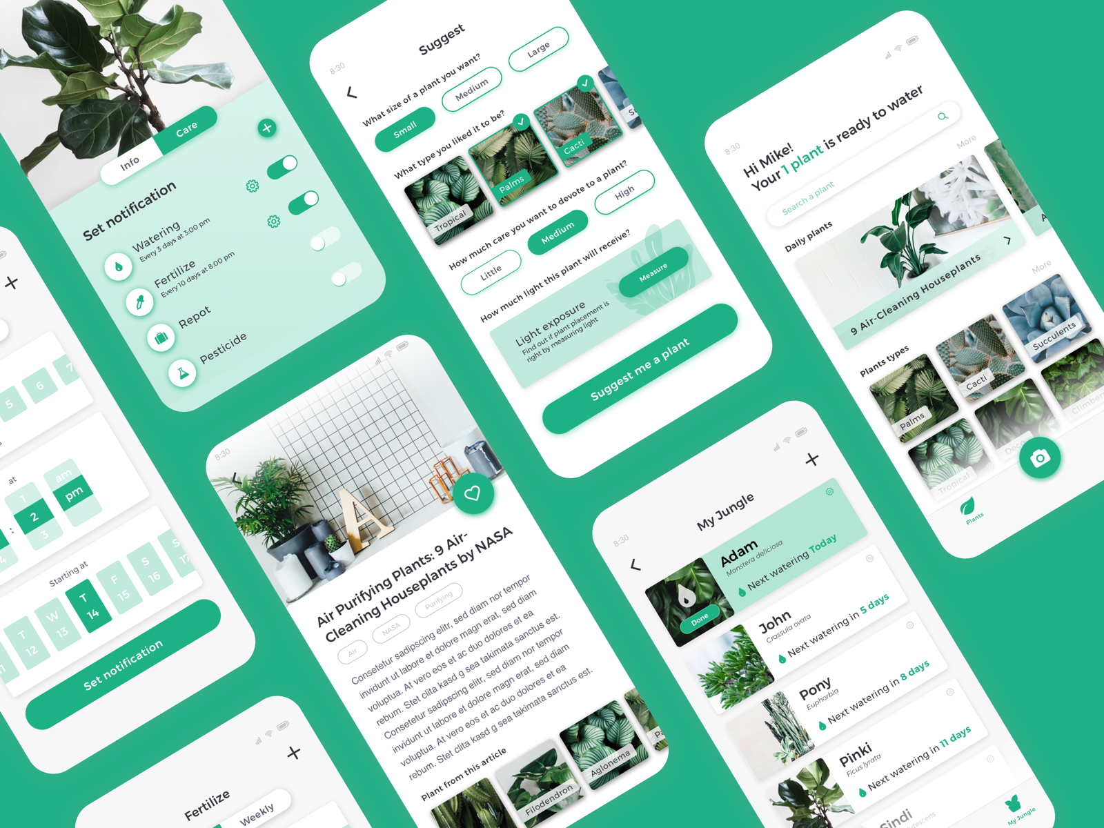 Jungle app by Weronika Brenda on Dribbble