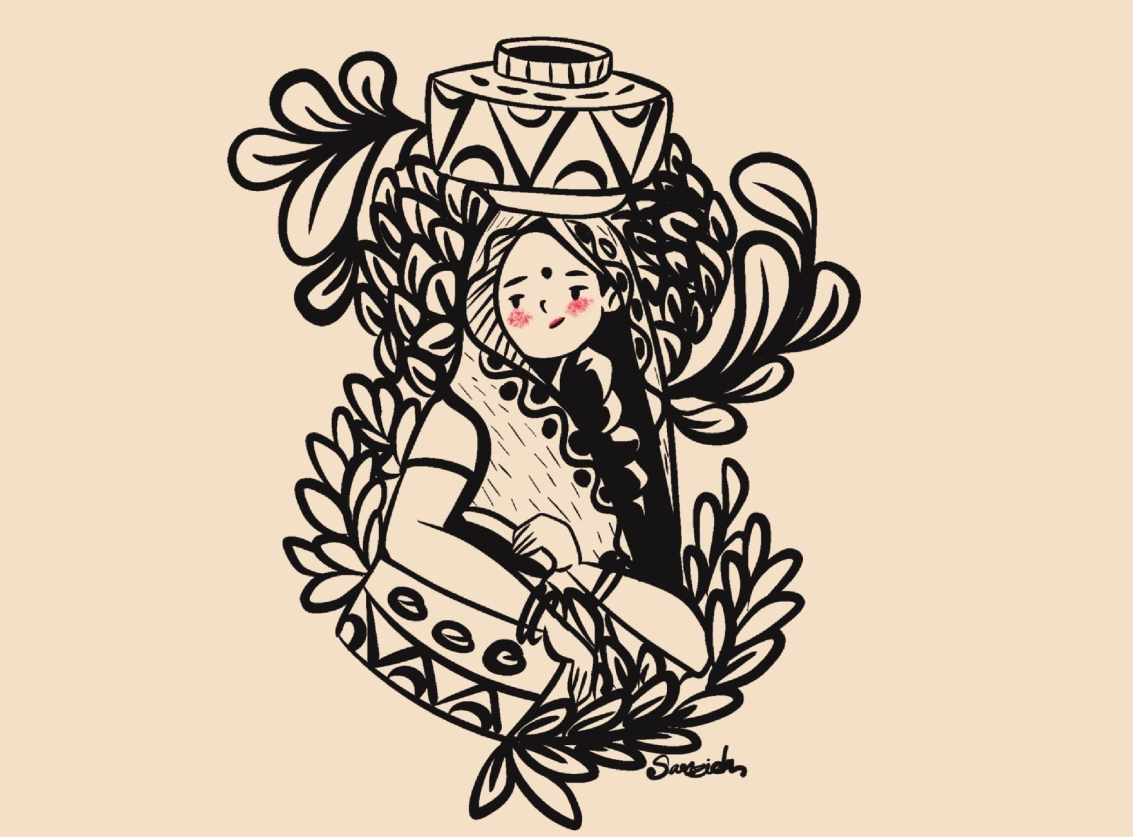 inktober character series 1 by Sanzida on Dribbble