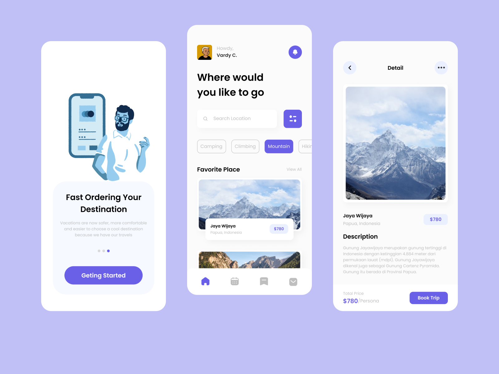 Destination App by Farhan Muhammad on Dribbble