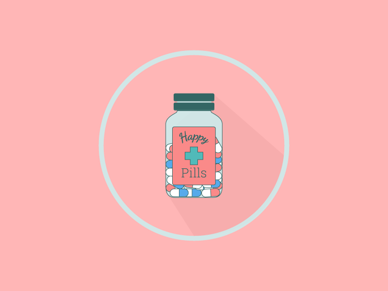 Happy Pills by Mônica Souza on Dribbble