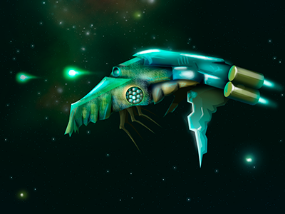 insect spaceship (concept) by Vasili Tkach on Dribbble