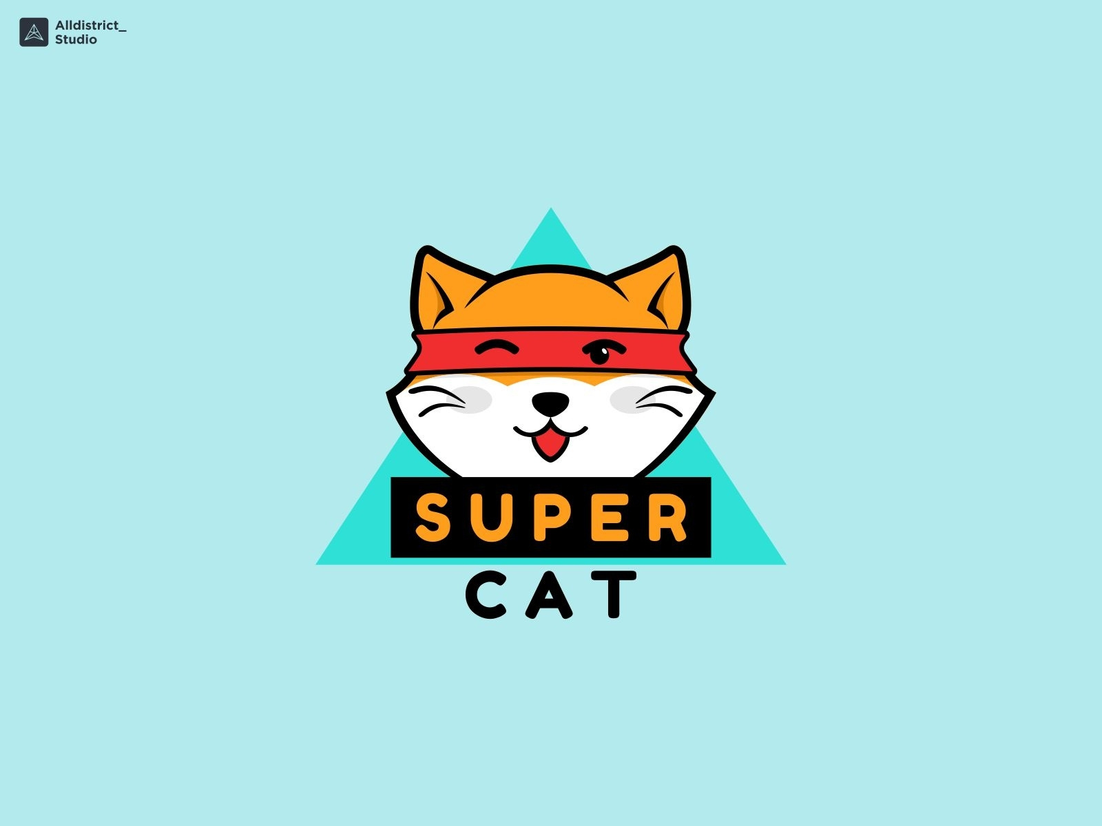 Super Cat Logo by Alldistrict_Studio on Dribbble
