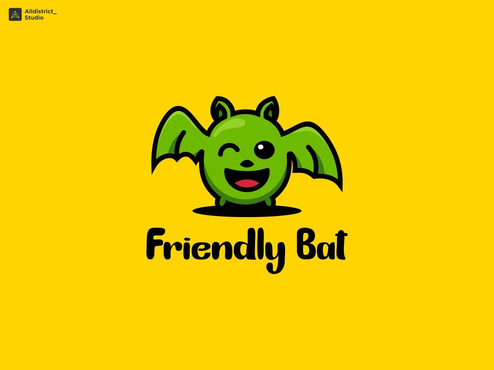 Friendly Bat Logo by Alldistrict_Studio on Dribbble