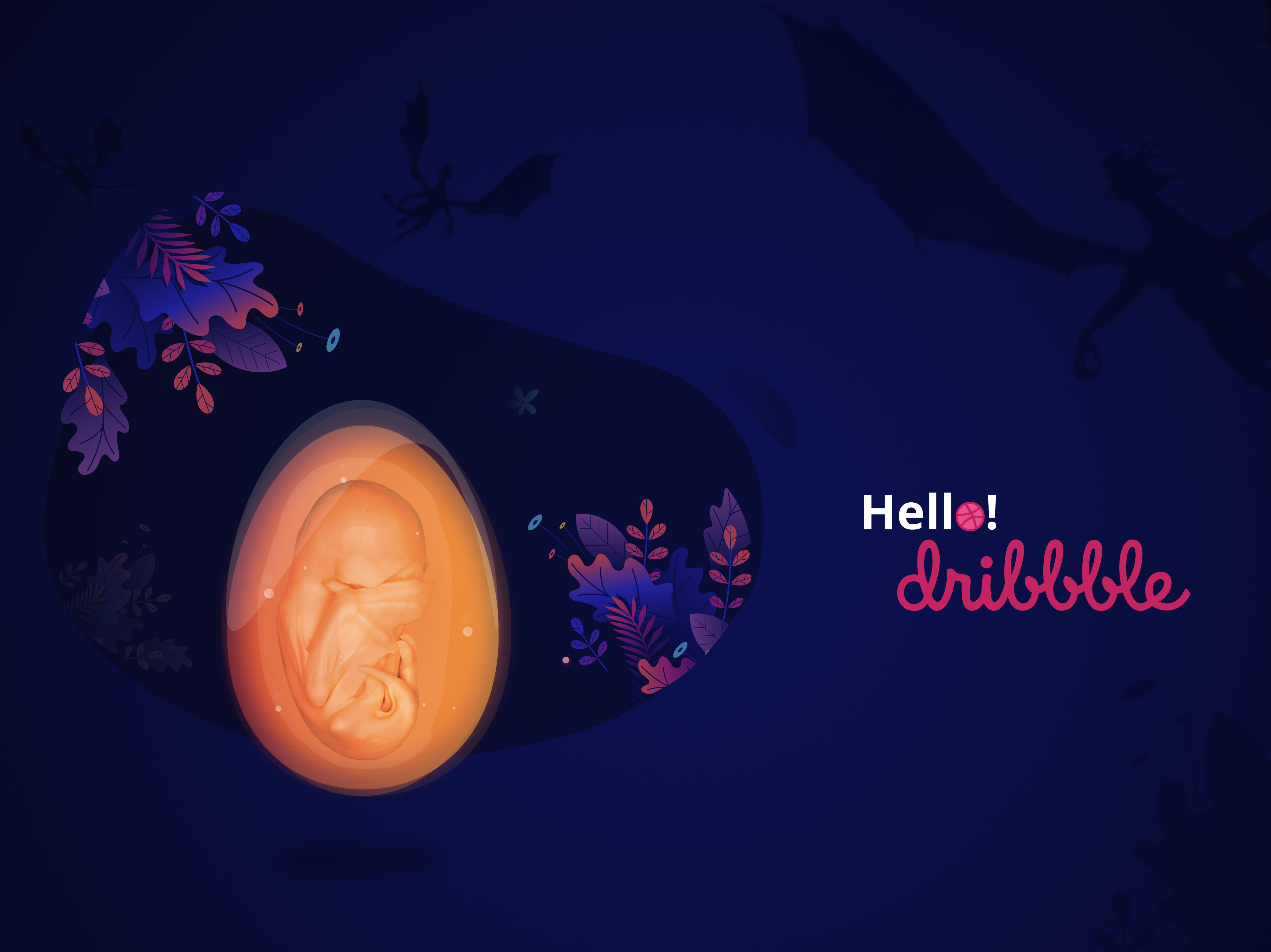Hello Dribble by Raghu Ram Bogha on Dribbble