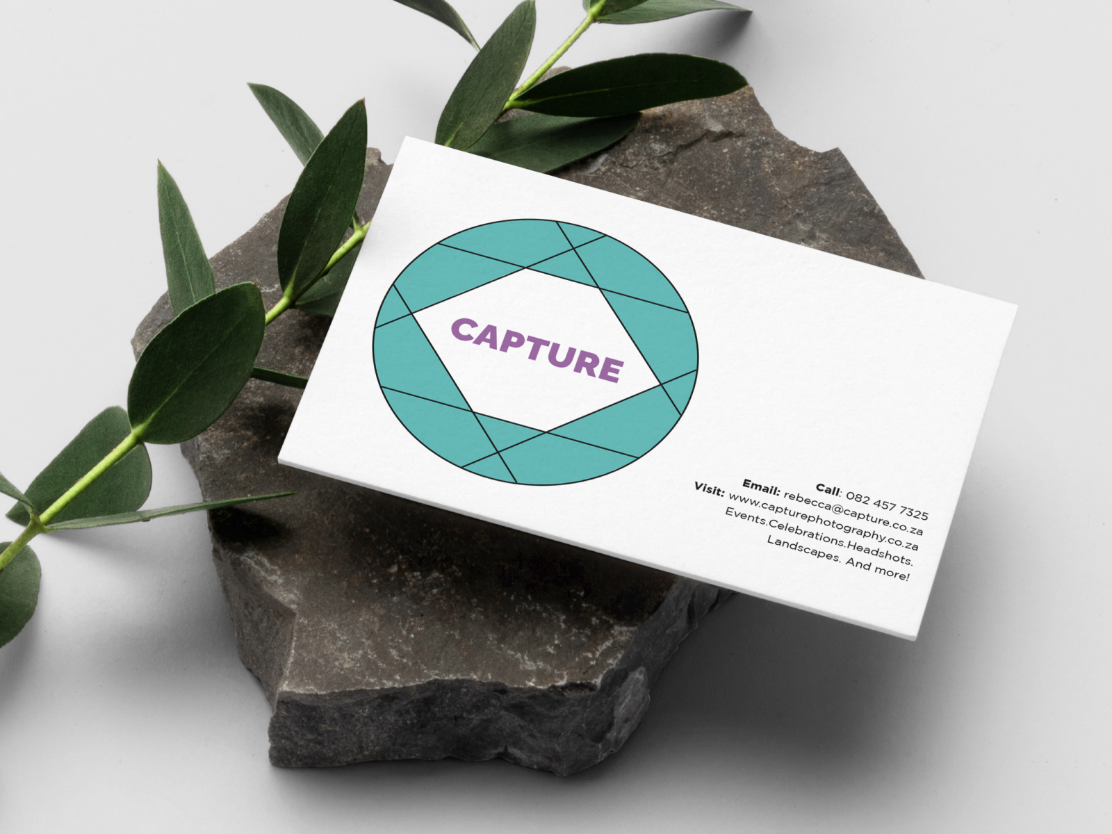 Photographer Logo: Capture by Rebecca Roman on Dribbble