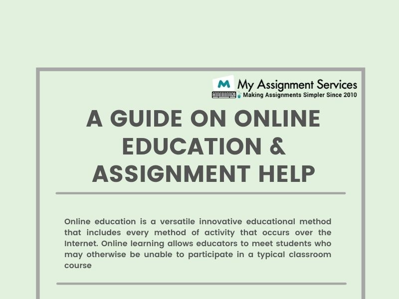A Guide On online Education & Assignment Help by William James on Dribbble