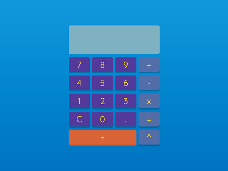Calculator by Gabriel Smith on Dribbble