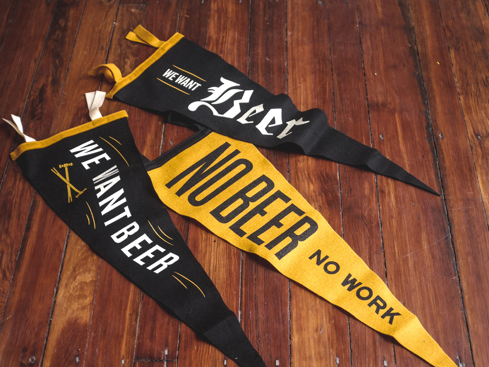 Custom Pennants by Vic Steinman for True Hand on Dribbble