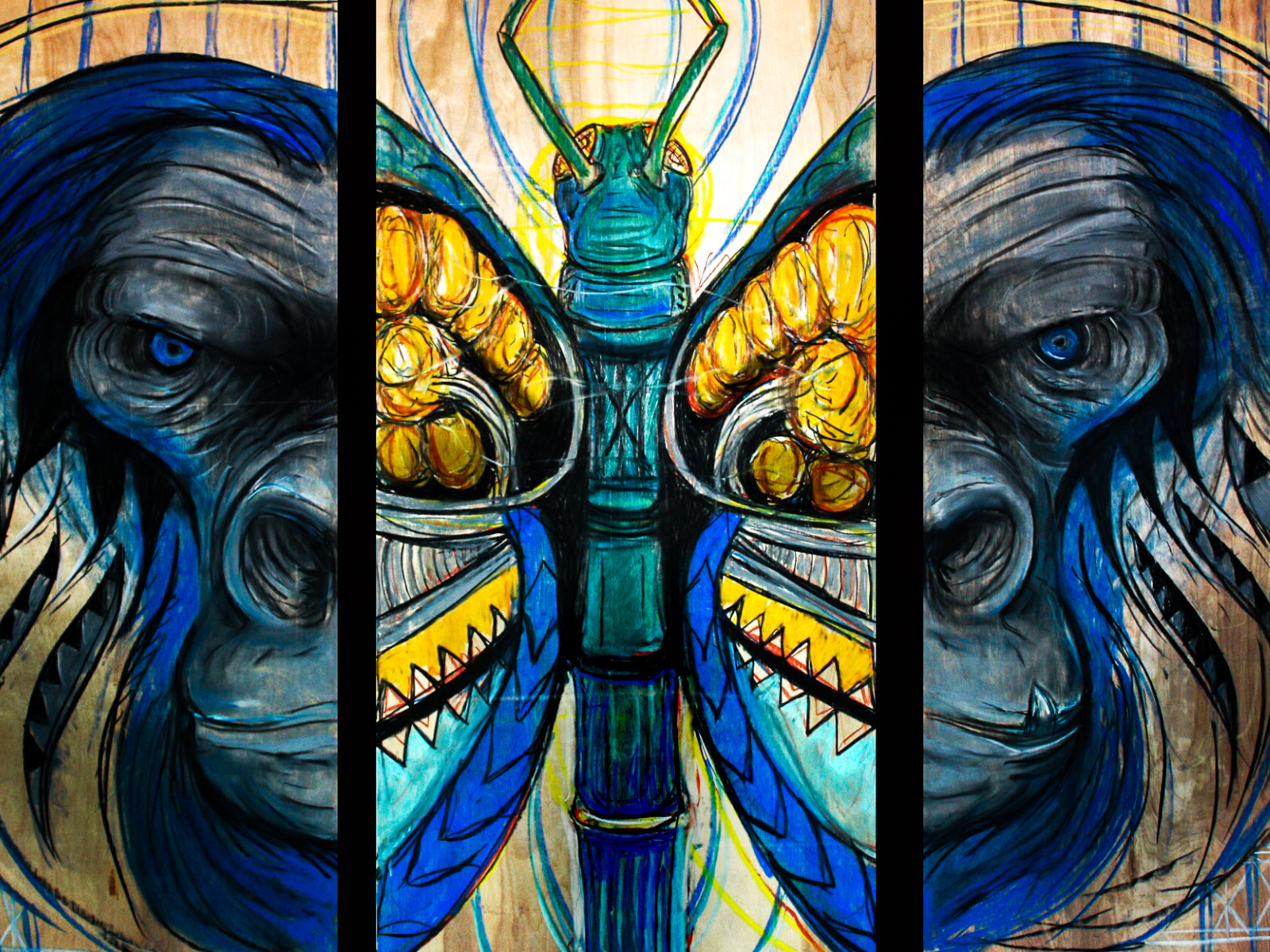 Asymmetrical Ape by Zak on Dribbble