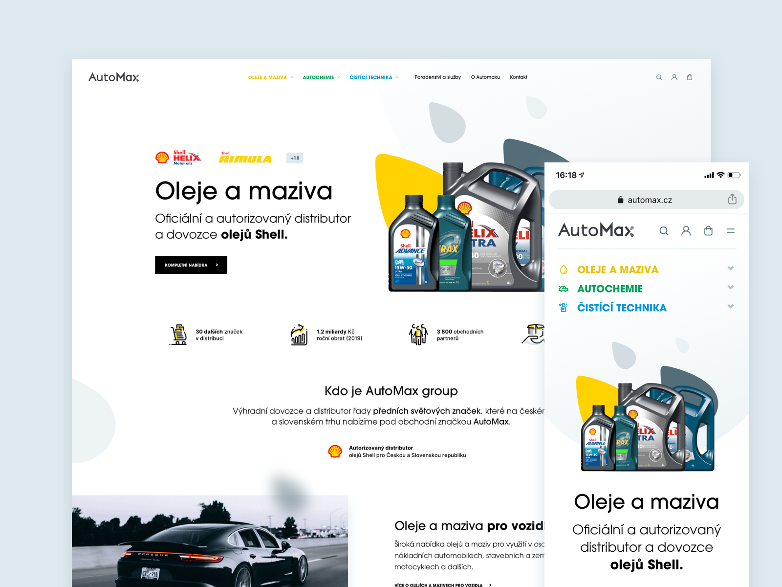 Lubricant oil website by Balveer Singh | Dribbble