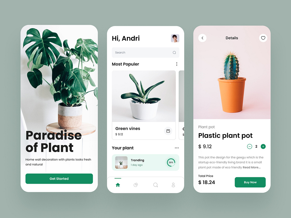 Browse thousands of Plant UI images for design inspiration | Dribbble