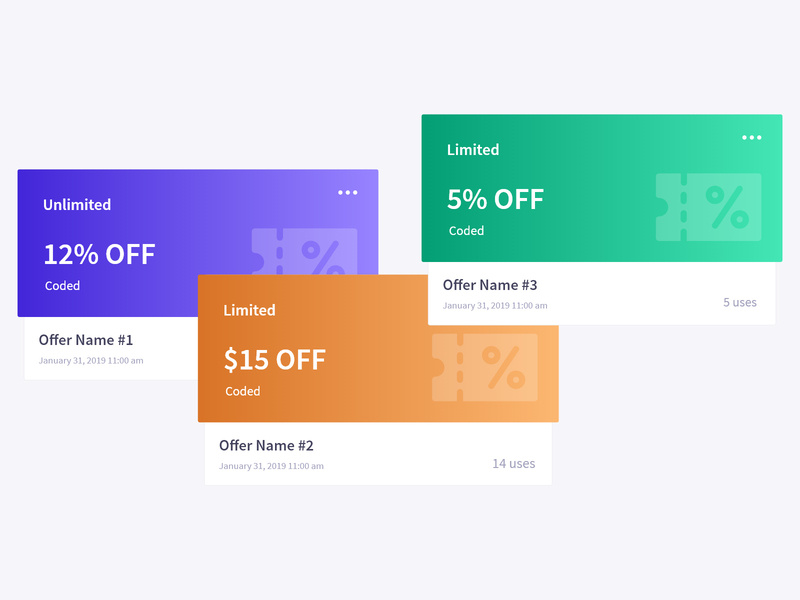 Ticket Discount Card by Raj Dharajiya on Dribbble