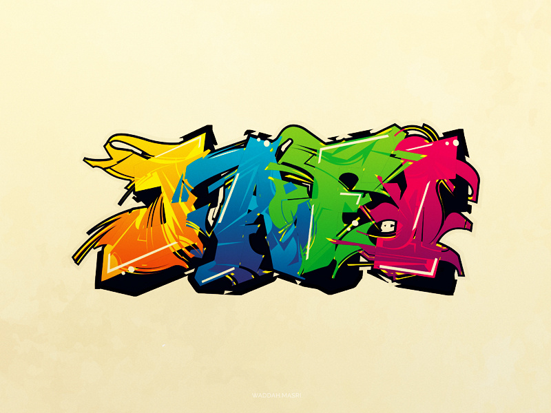 Jafi graffiti by waddah on Dribbble