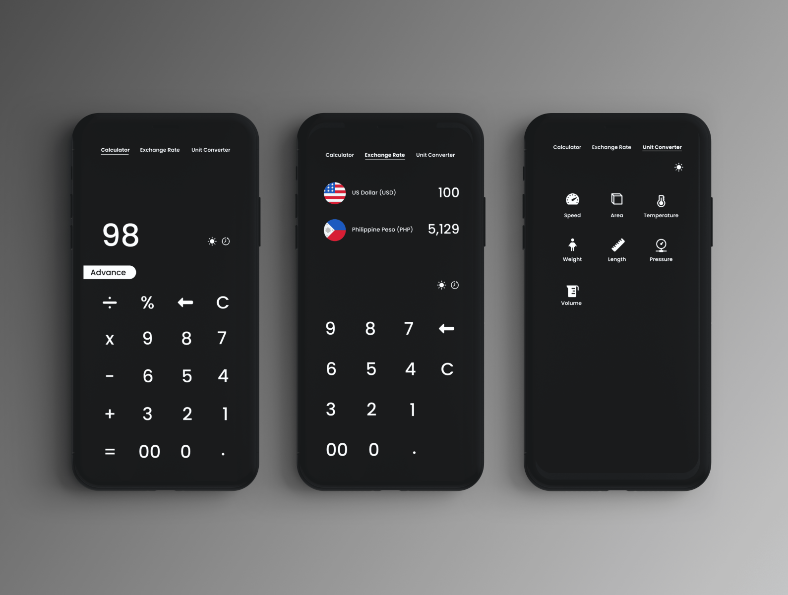 Calculator App | Daily UI 004 by Angely Dy on Dribbble