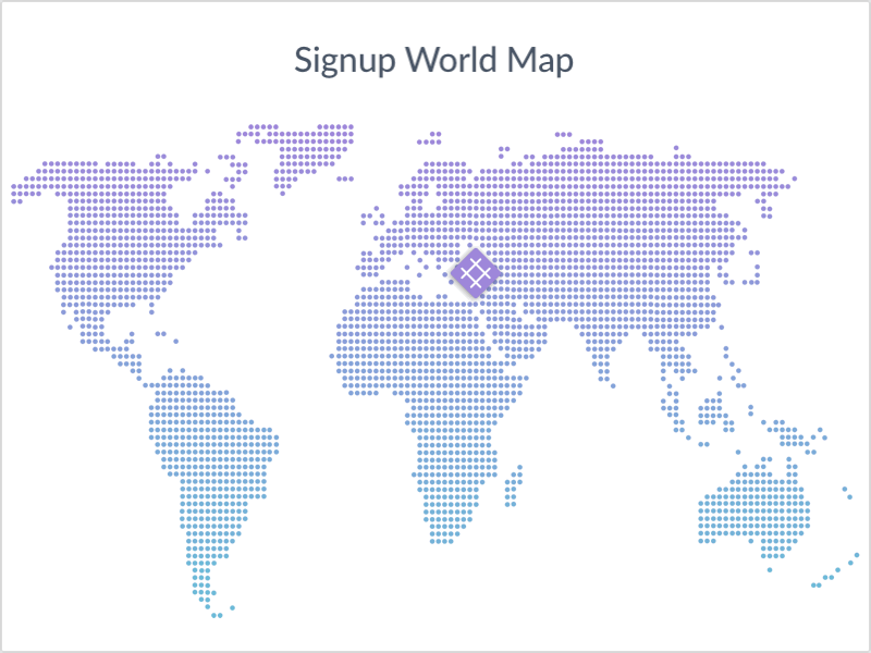 World Map by Anima App on Dribbble