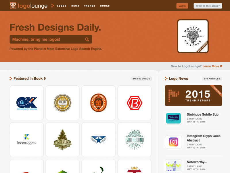 logolounge by Gardner Design on Dribbble
