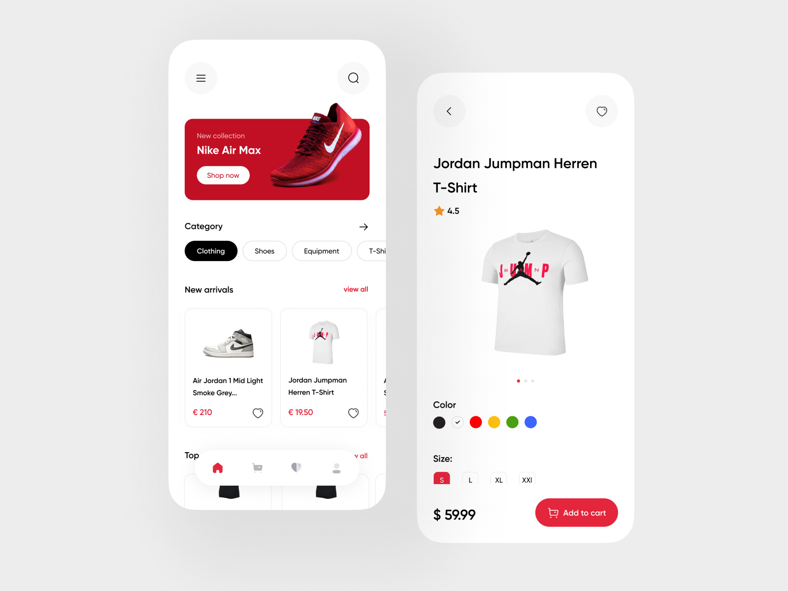 Shoes Ecommerce - Mobile App by Ali Ghasemian on Dribbble