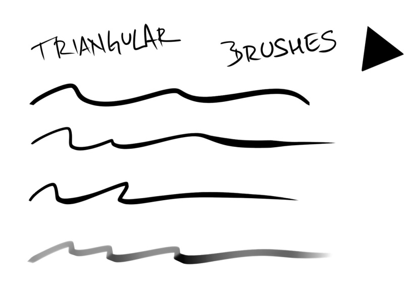 [PHOTOSHOP RESOURCE] Triangular Brushes by Maurizio Toccafondi on Dribbble