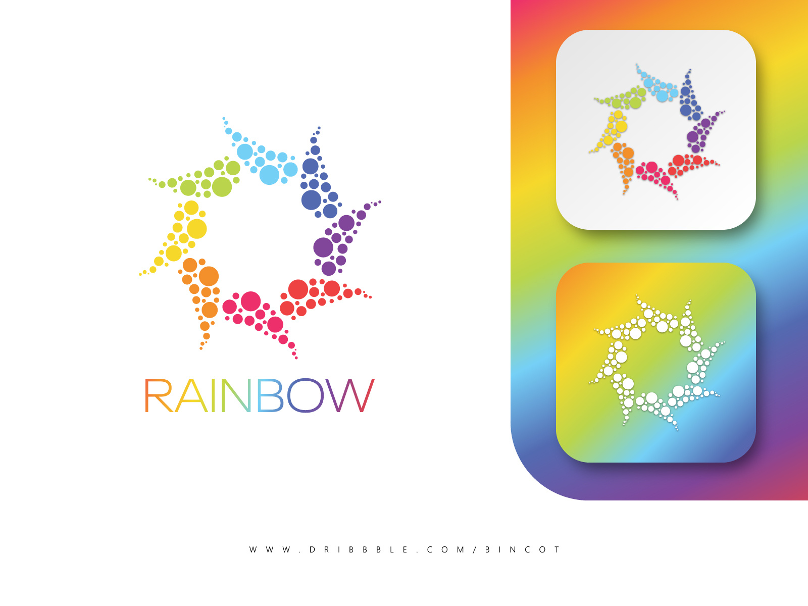Dribbble - Rainbow Logo-01.jpg by BinCot