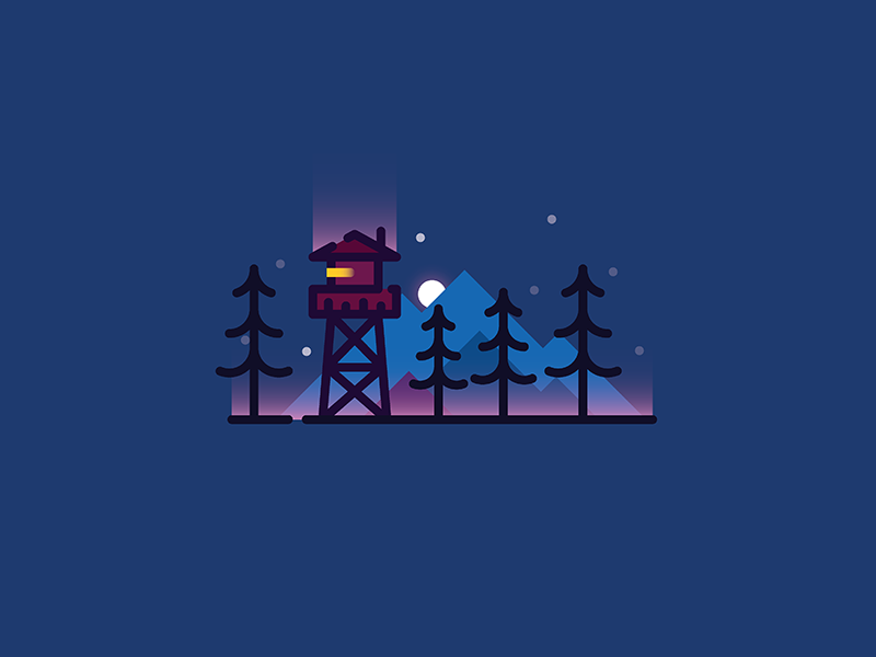 Firewatch by Batzorig on Dribbble