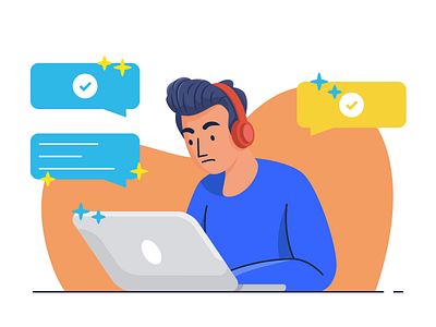 Working Alone by Batzorig on Dribbble