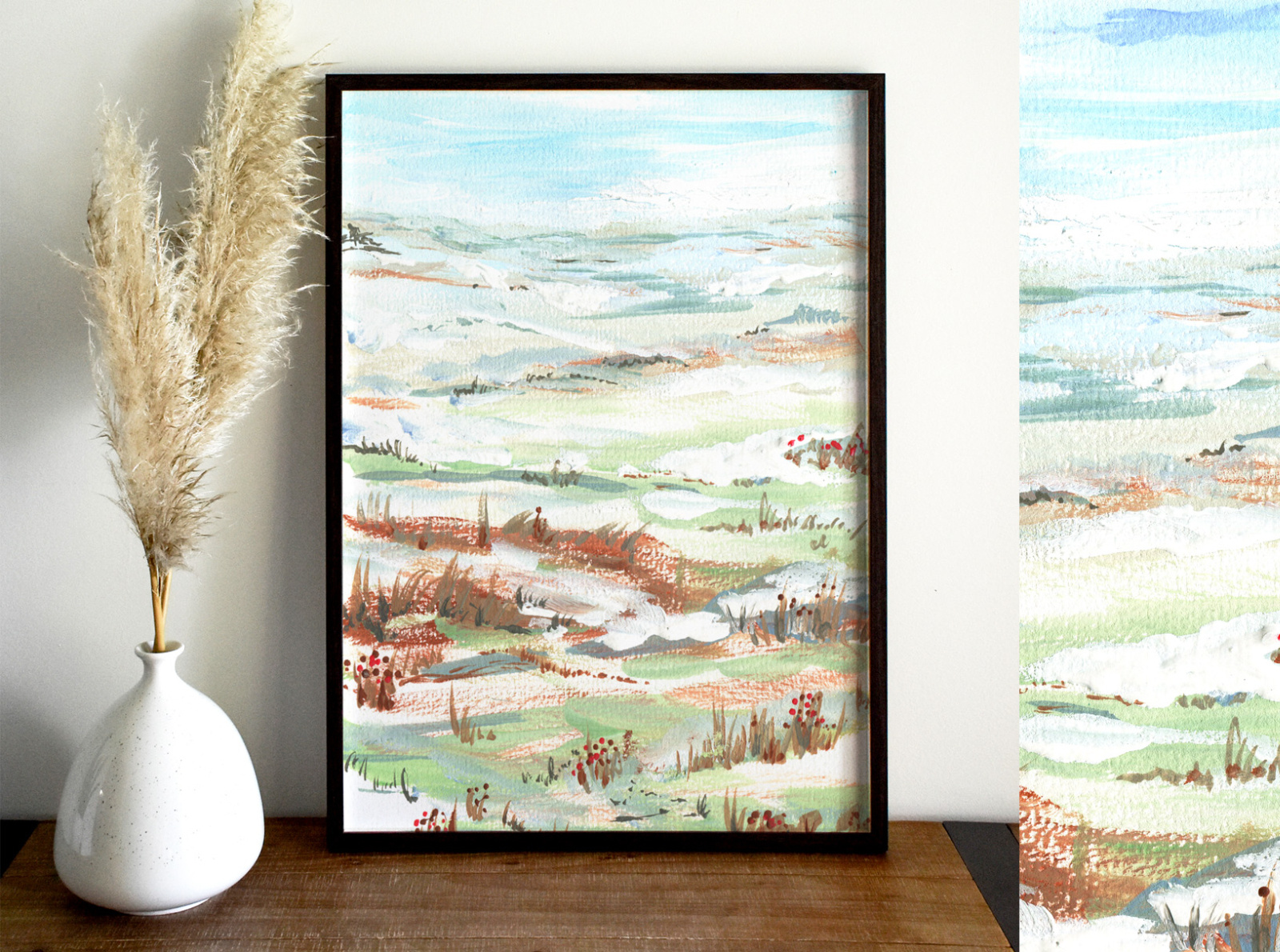 Winter landscape in December by Ann Bright on Dribbble