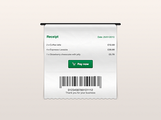 Receipt Freebie by Greg Dlubacz on Dribbble