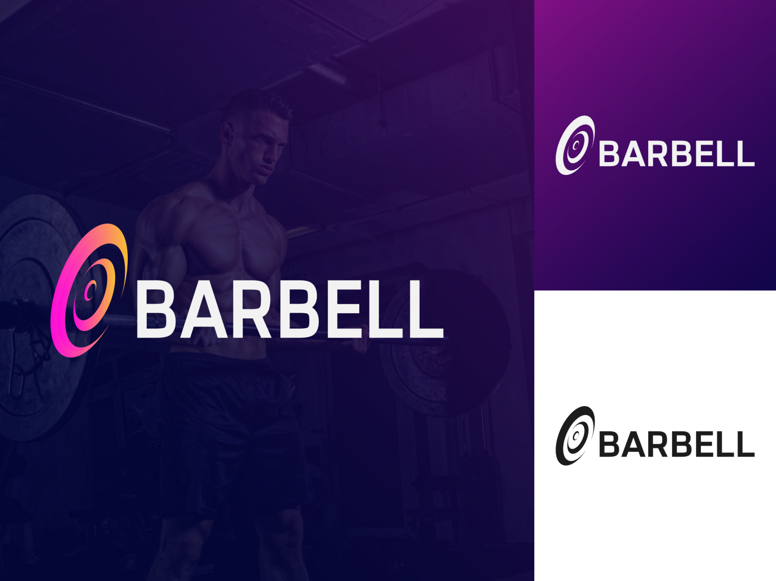 Modern, Barbell Logo Brand Identity Design by Graphic Designer Sharaf ...