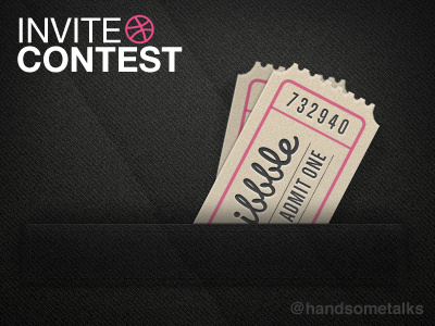 Dribbble Invite Contest by handsome on Dribbble