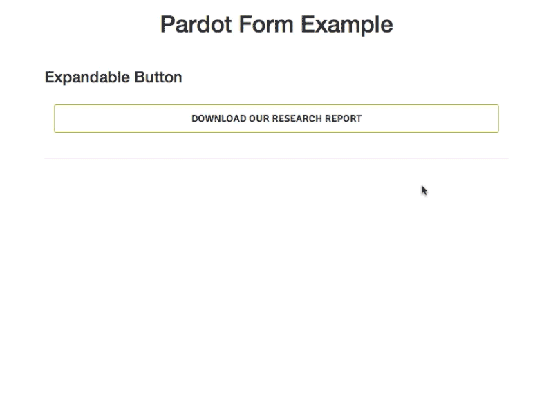 Pardot Expandable Button Form by Mike Lorey on Dribbble